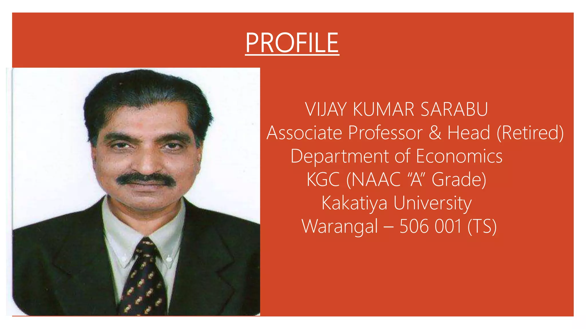 Profile of Dr. Vijay Kumar Sarabu.pptx