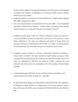 Profile of dr.shaikh tanveer ahmed | PDF