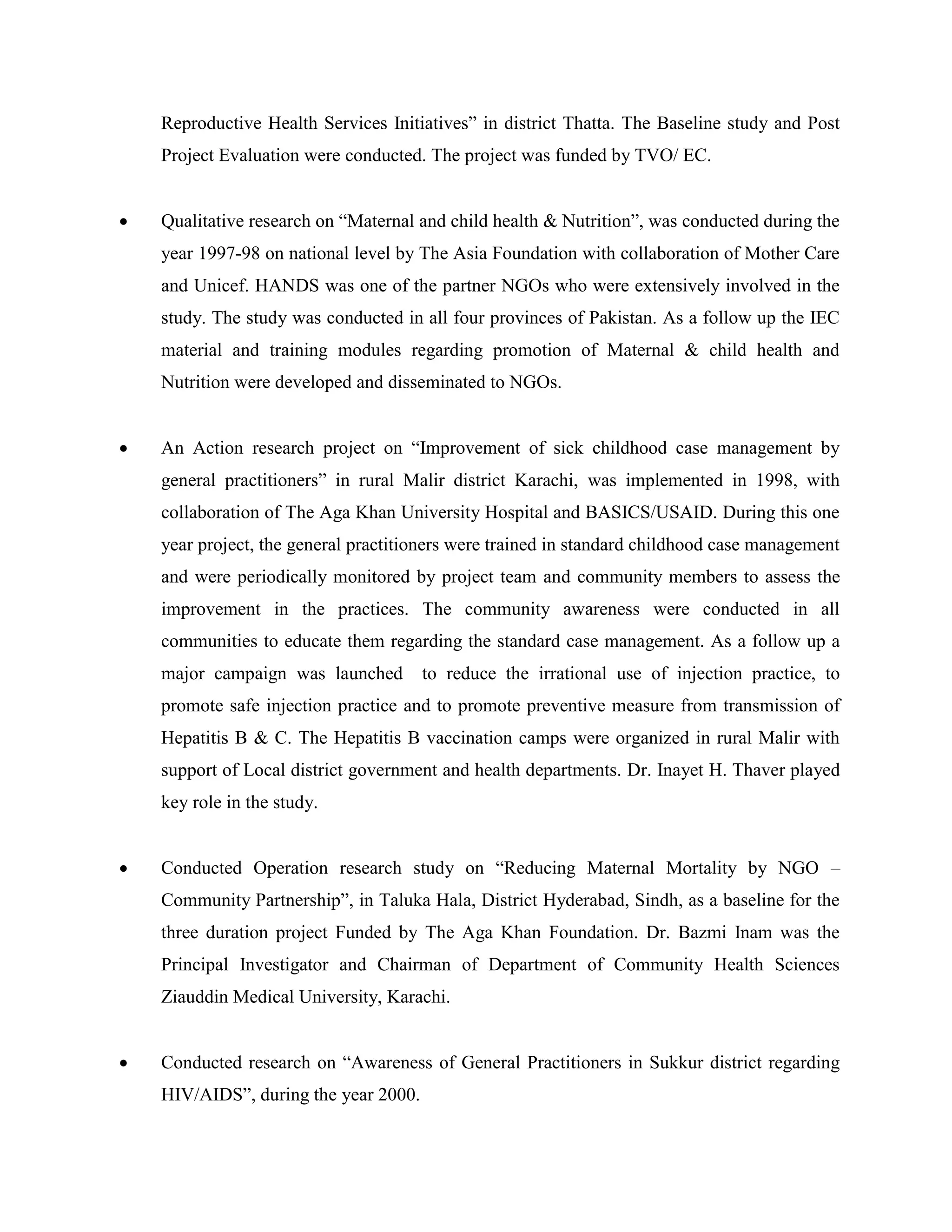 Profile of dr.shaikh tanveer ahmed | PDF