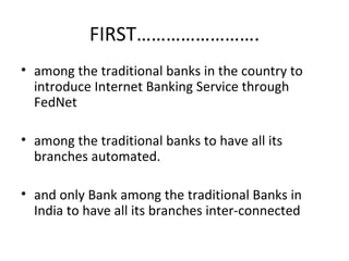 Profile Of Federal Bank | PPT