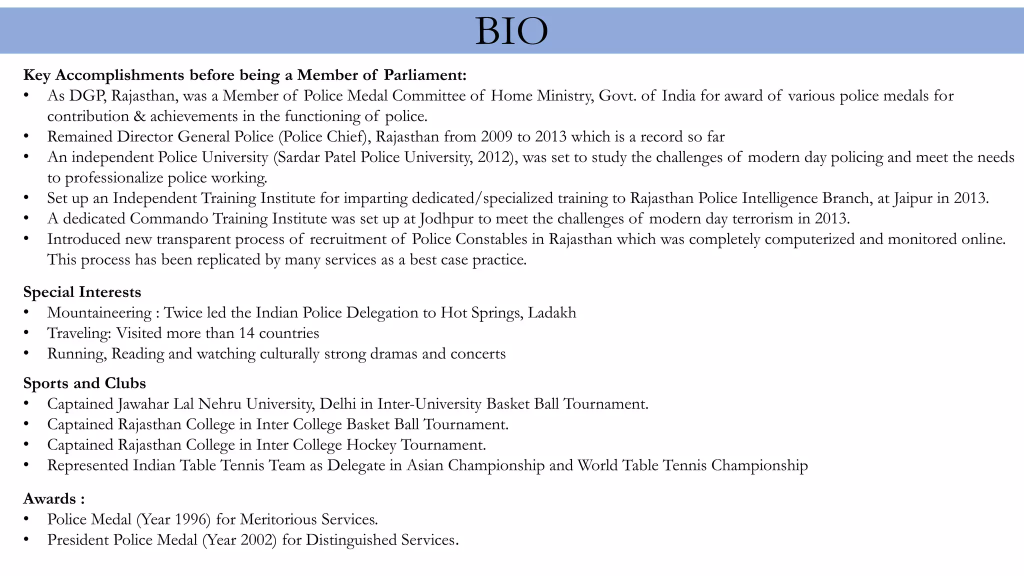 Profile of Hon'ble MP "Harish Chandra Meena" from dausa (Rajasthan) | PPTX
