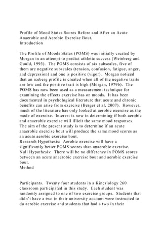 Profile of Mood States Scores Before and After an Acute Anaerobic .docx