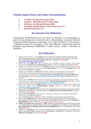 Profile of ph d students in the lab of prof. satya p. singh | PDF