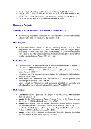 Profile of ph d students in the lab of prof. satya p. singh | PDF