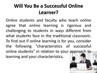 Profile of successful online learners | PPT