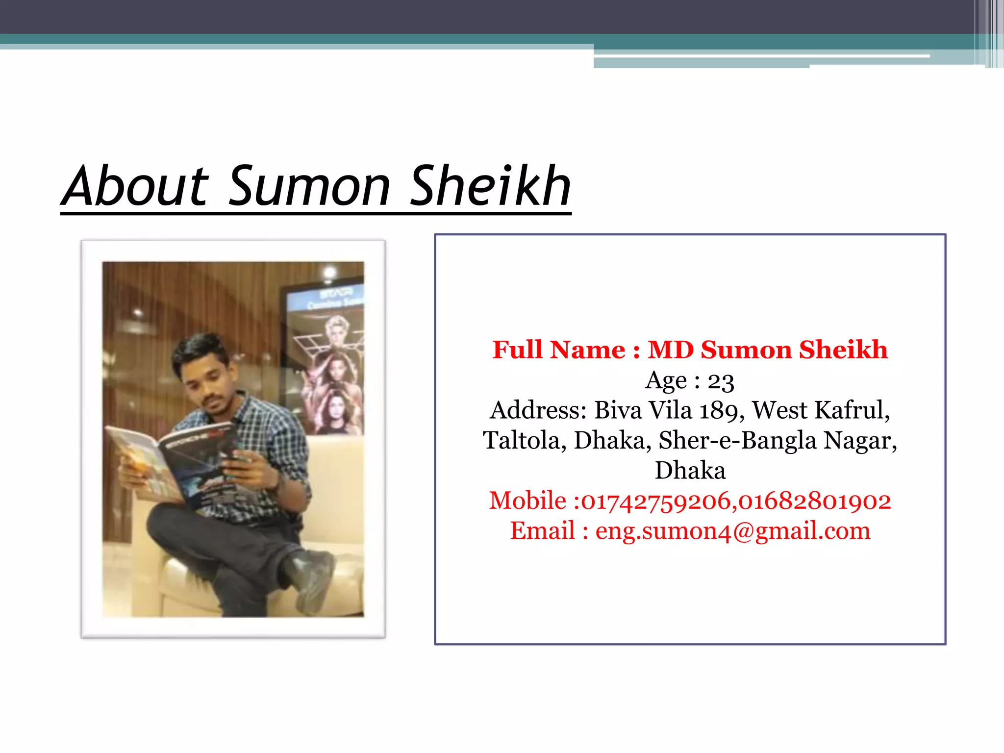 Digital Marketing Profile By sumon | PPTX