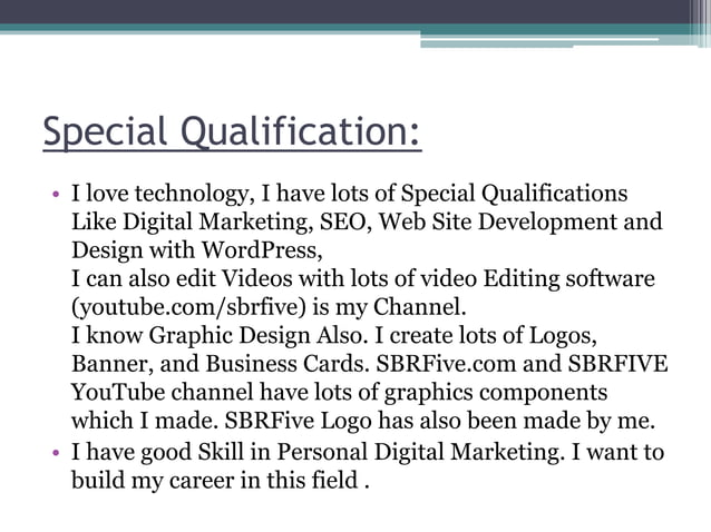 Digital Marketing Profile By sumon | PPTX