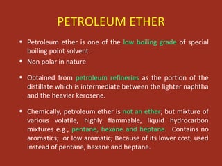 Profile on petroleum ether scribe | PPT