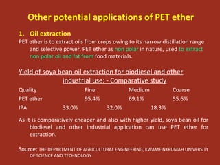 Profile on petroleum ether scribe | PPT