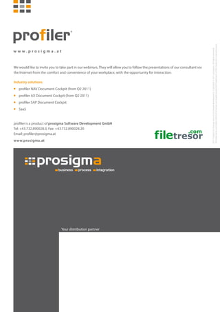 Profiler broschure | PDF