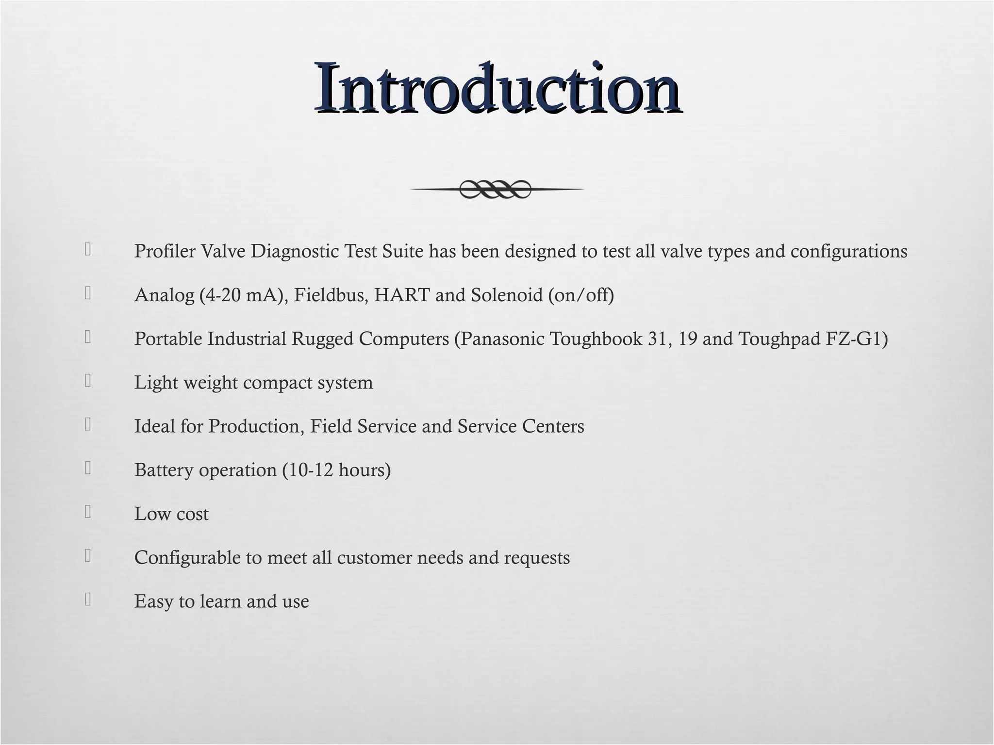 Profiler software for Advanced Diagnóstic in Control Valves | PPT