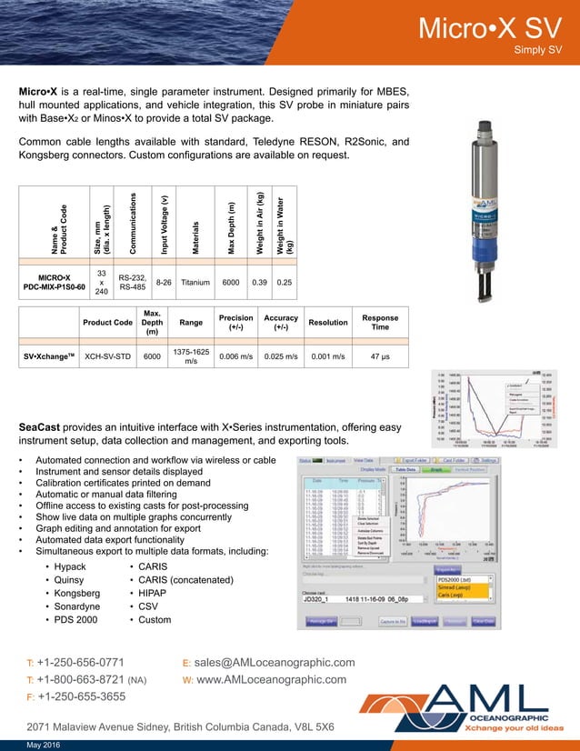 AML Profilers & Surface SV | PDF
