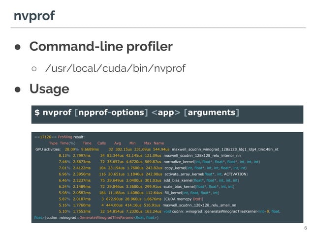 GPU profiling for computer vision applications | PPT