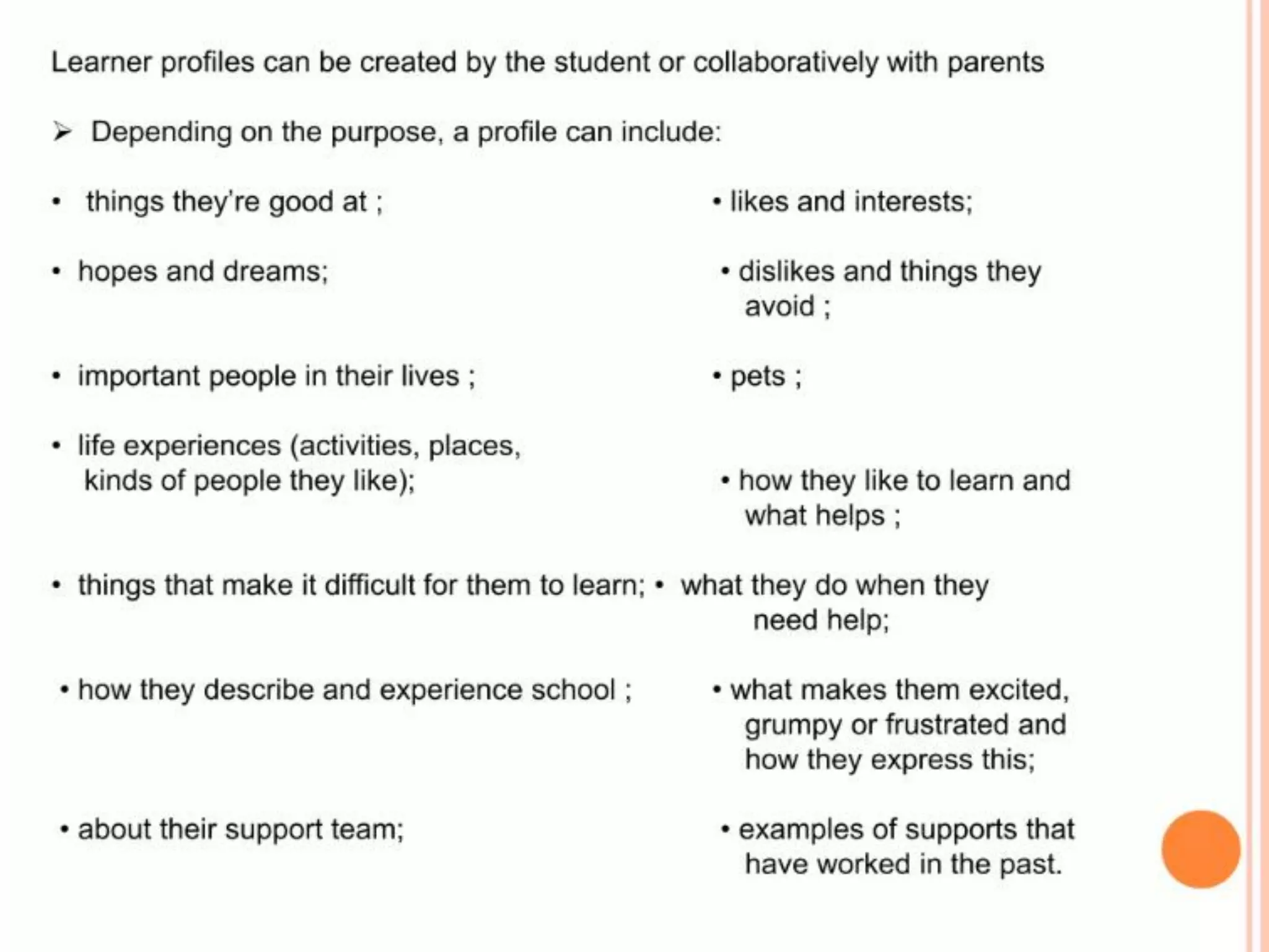 Learner Profile and Steps to Develop a Learner Profile | PDF