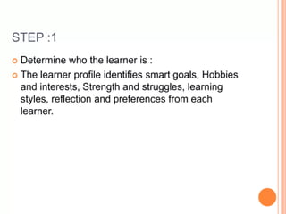 Learner Profile and Steps to Develop a Learner Profile | PDF