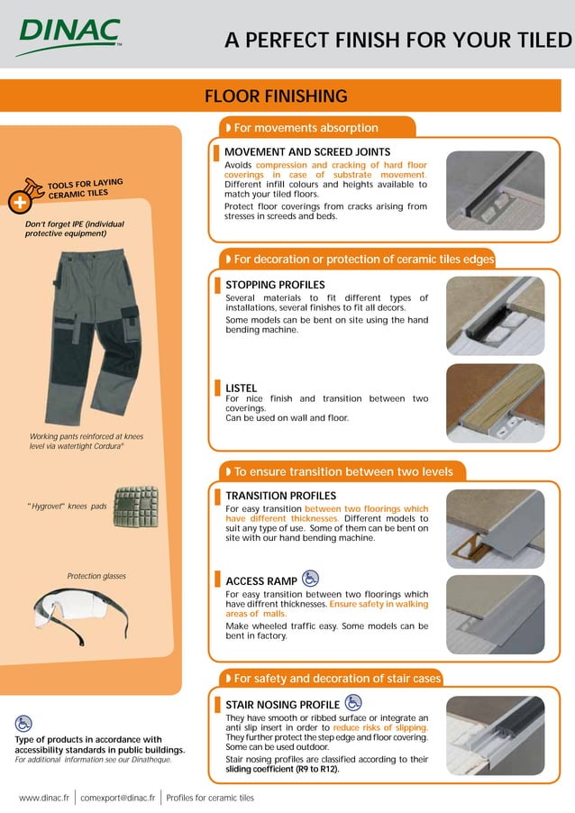 DINAC- PROFILE PLACI CERAMICE | PDF