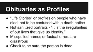 Profiles and Obits | PDF