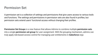 Profiles and permission sets | PPT