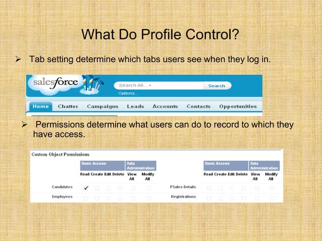 Profiles and permission sets in salesforce | PPTX