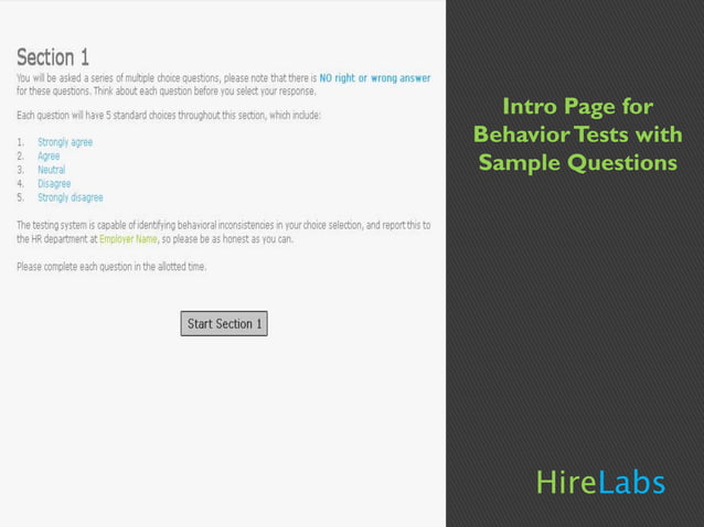 Profilesense Testing environment | PDF