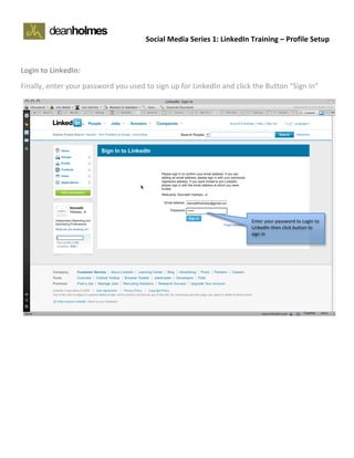 Profile Setup For LinkedIn | PDF