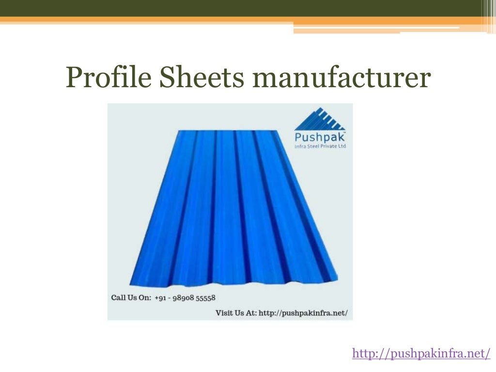 Profile sheets