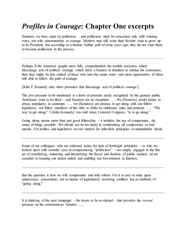 Profiles in courage | PDF