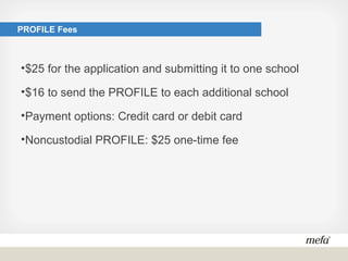 CSS/Financial Aid PROFILE | PPT