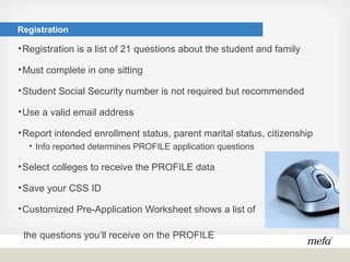 CSS/Financial Aid PROFILE | PPT