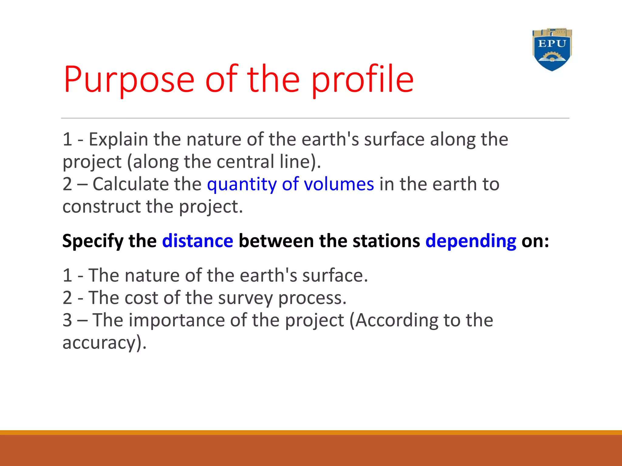 Profiles (longitudinal section) & cross sections | PDF
