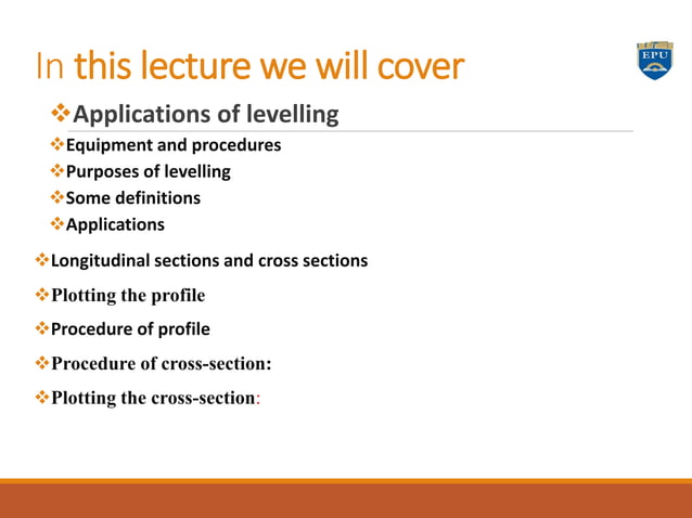 Profiles (longitudinal section) & cross sections | PDF