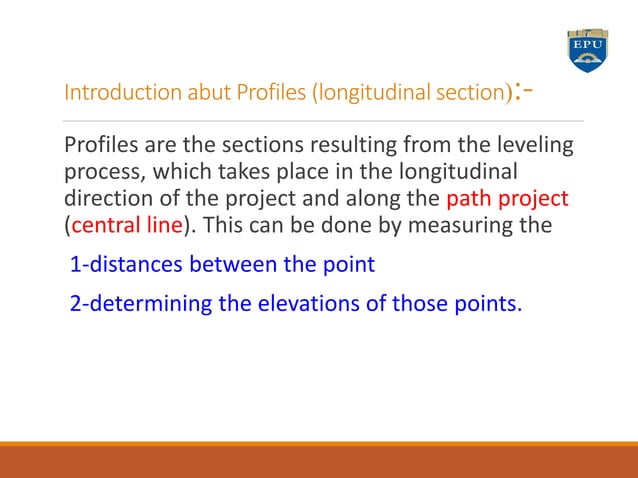 Profiles (longitudinal section) & cross sections | PDF