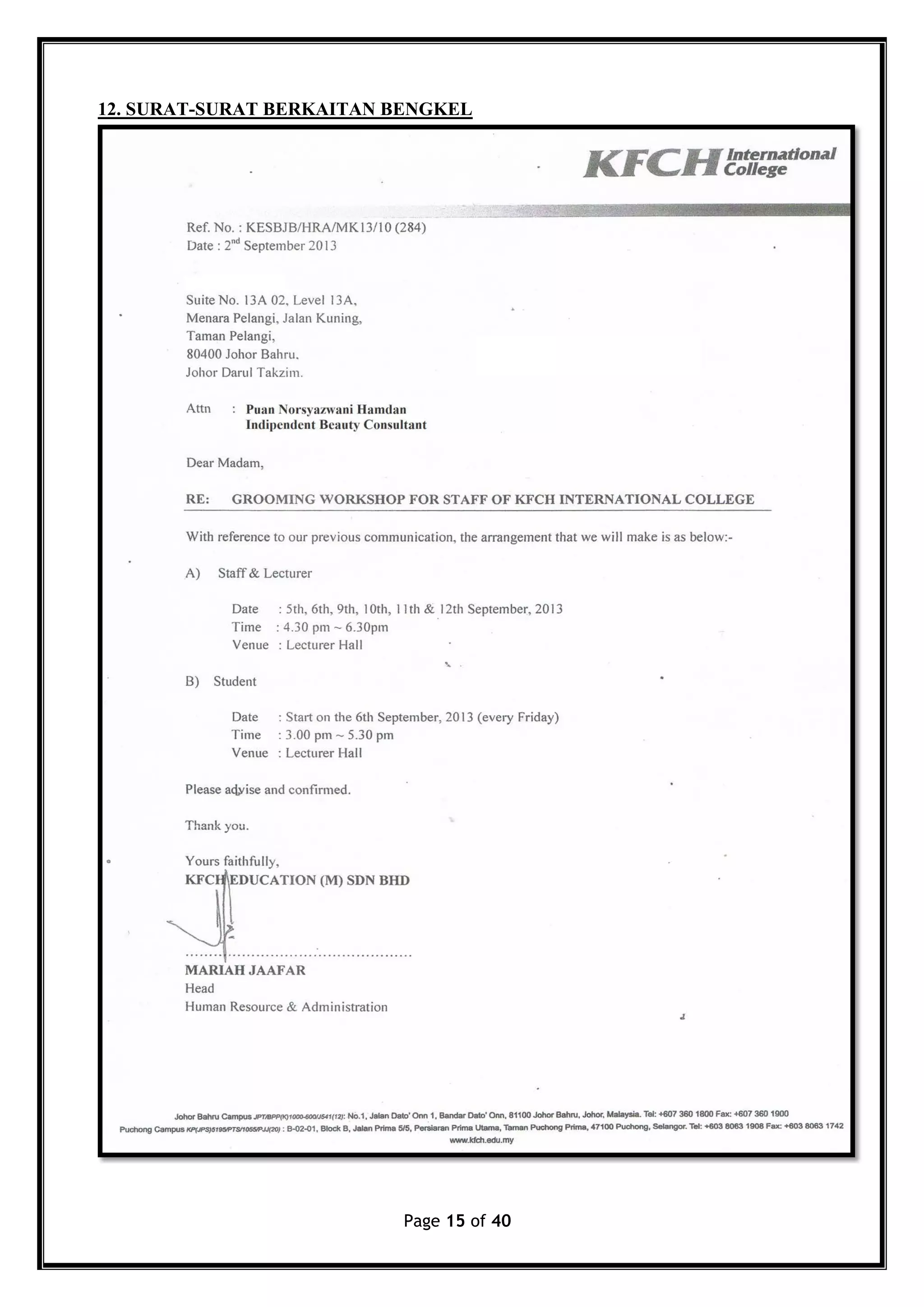 CONTOH PROFILE SYARIKAT | PDF