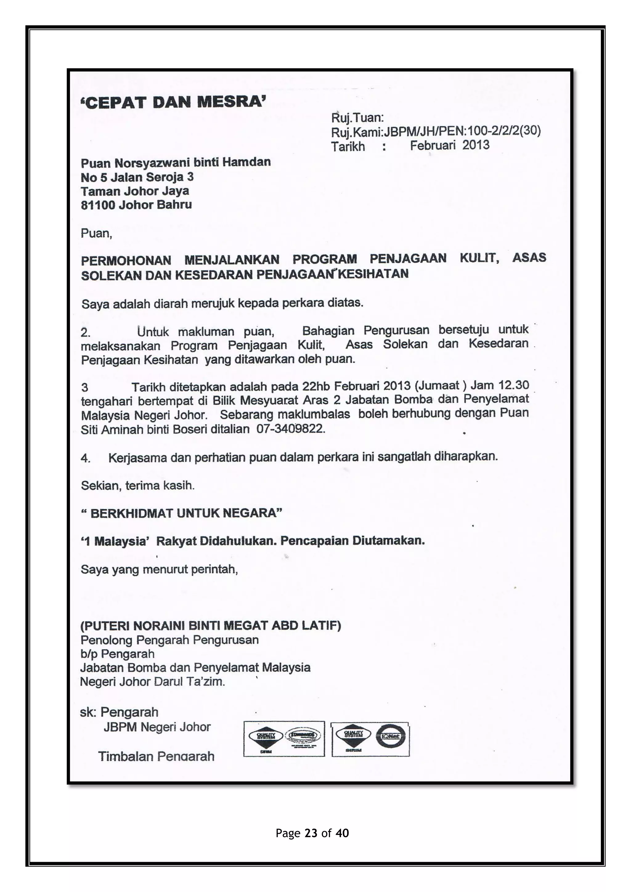 CONTOH PROFILE SYARIKAT | PDF