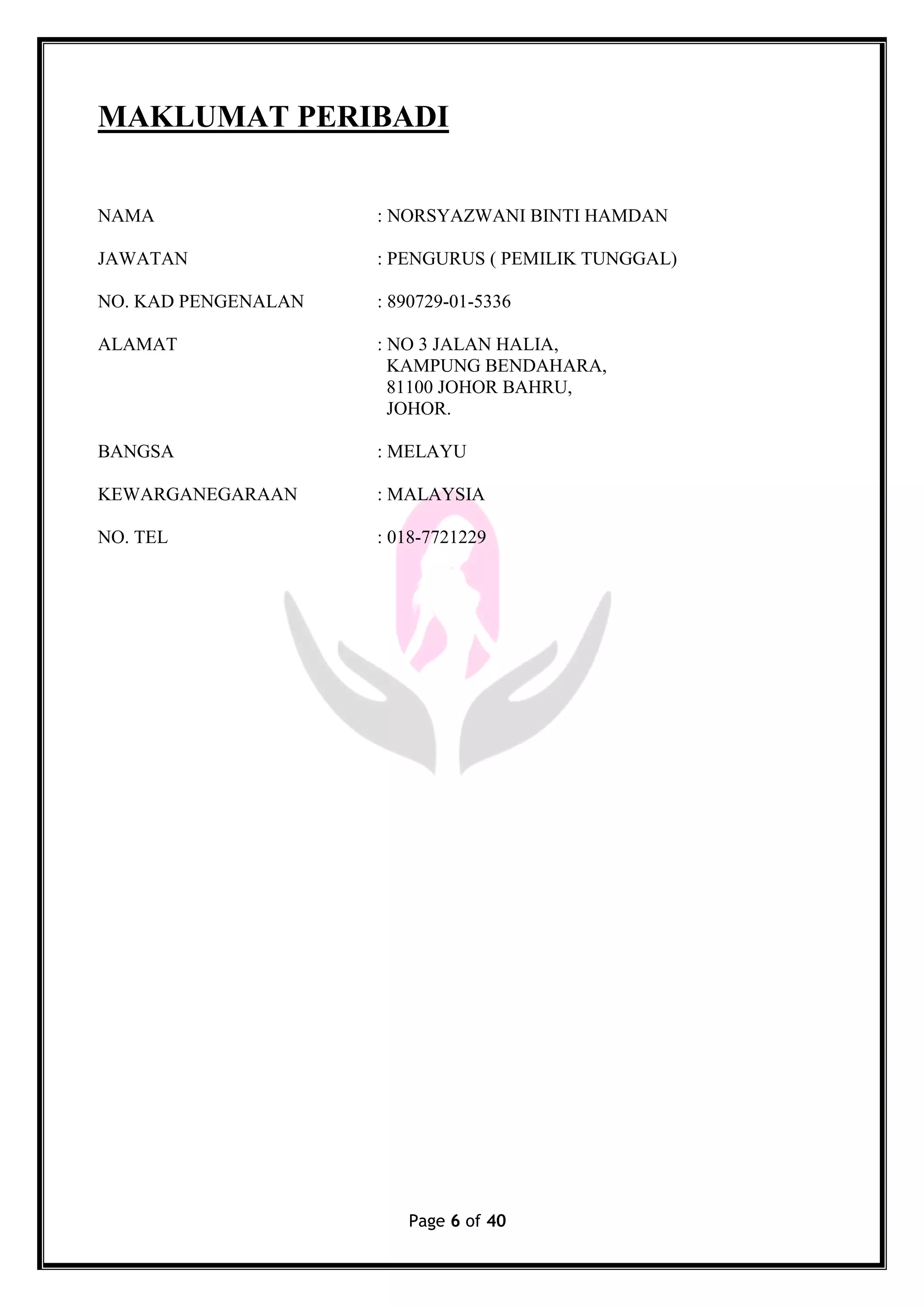 CONTOH PROFILE SYARIKAT | PDF