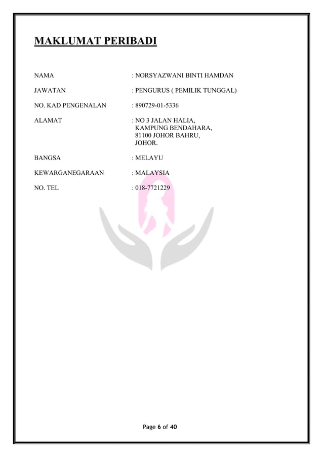 CONTOH PROFILE SYARIKAT | PDF