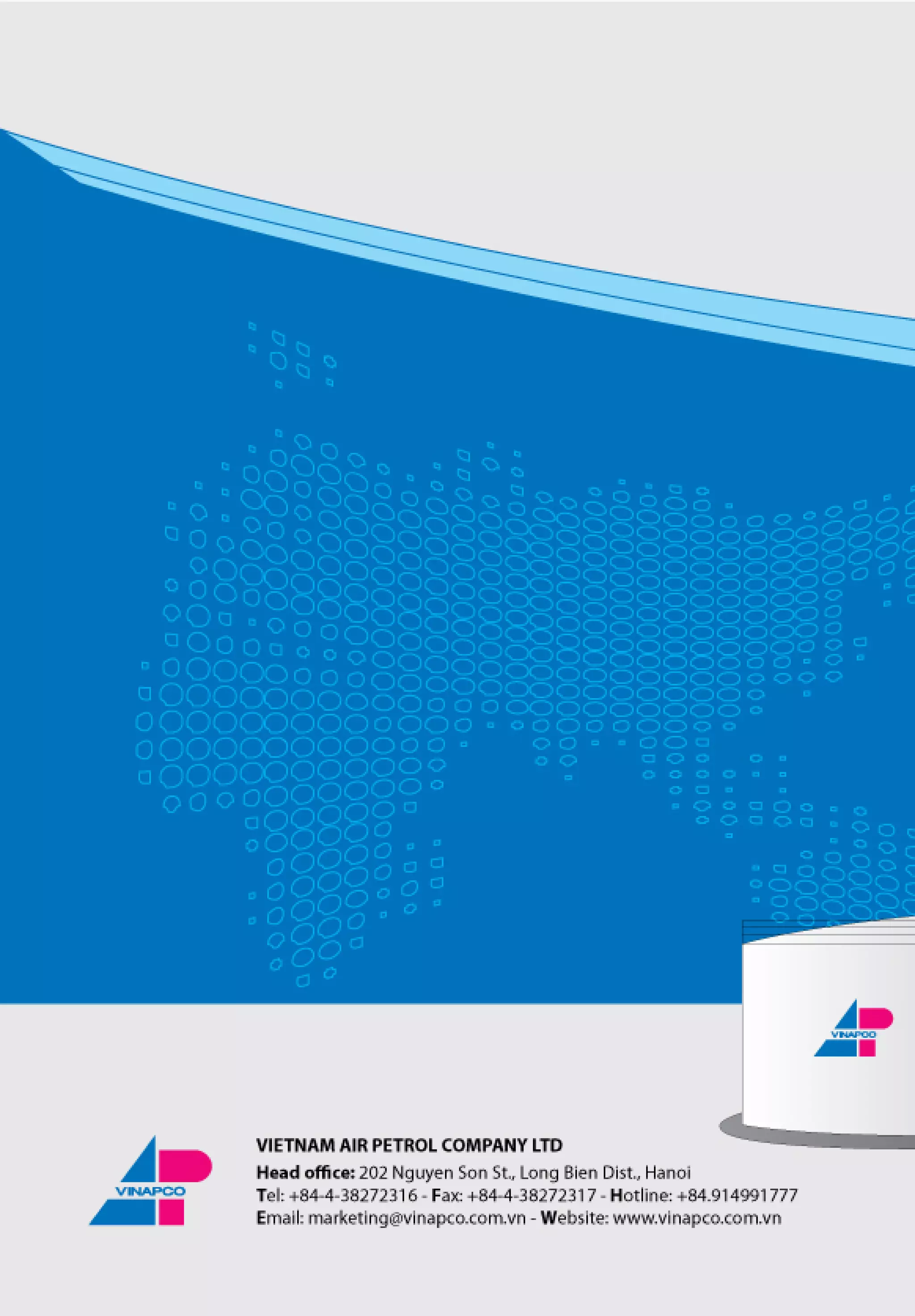 Mẫu thiết kế Profile Tổng công ty xăng dầu Vinapco | PDF