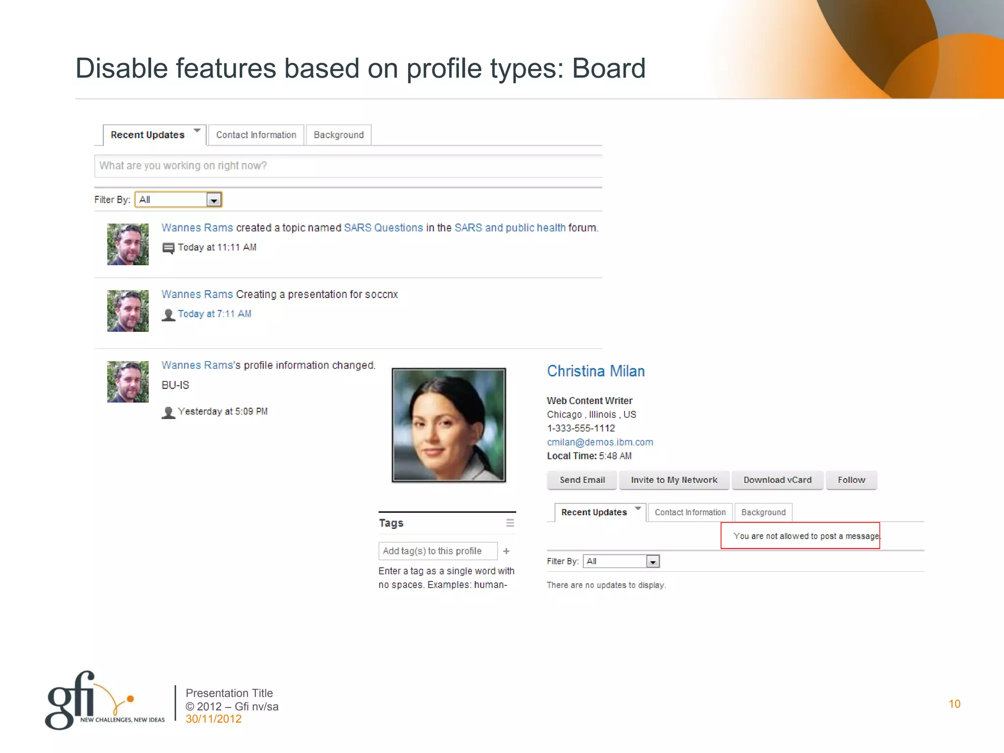 Profile types and locking profile features | PDF
