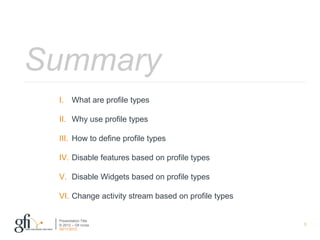 Profile types and locking profile features | PDF