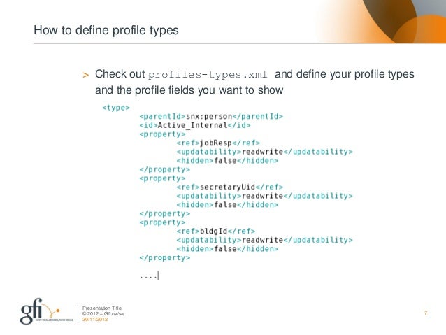 Profile types and locking profile features