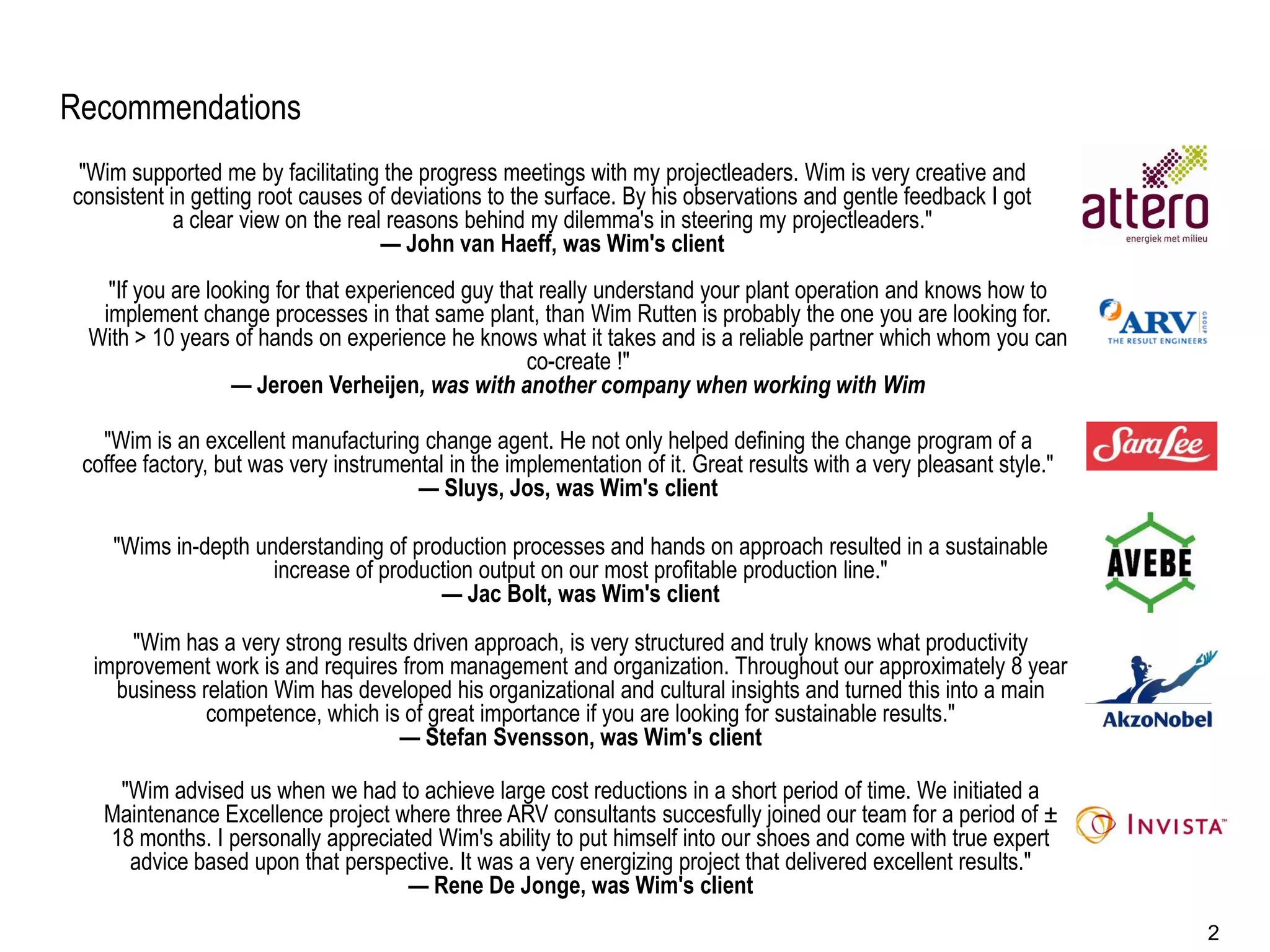 Profile Wim Rutten | PDF