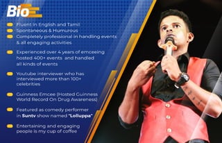 MALE EMCEE SAKTHI | PDF