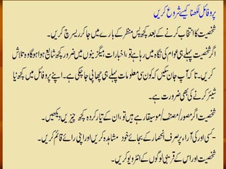 Profile writing -Urdu | PPT