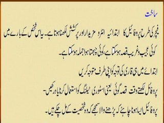 Profile writing -Urdu | PPT