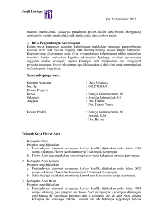 Profil flower aceh | DOC