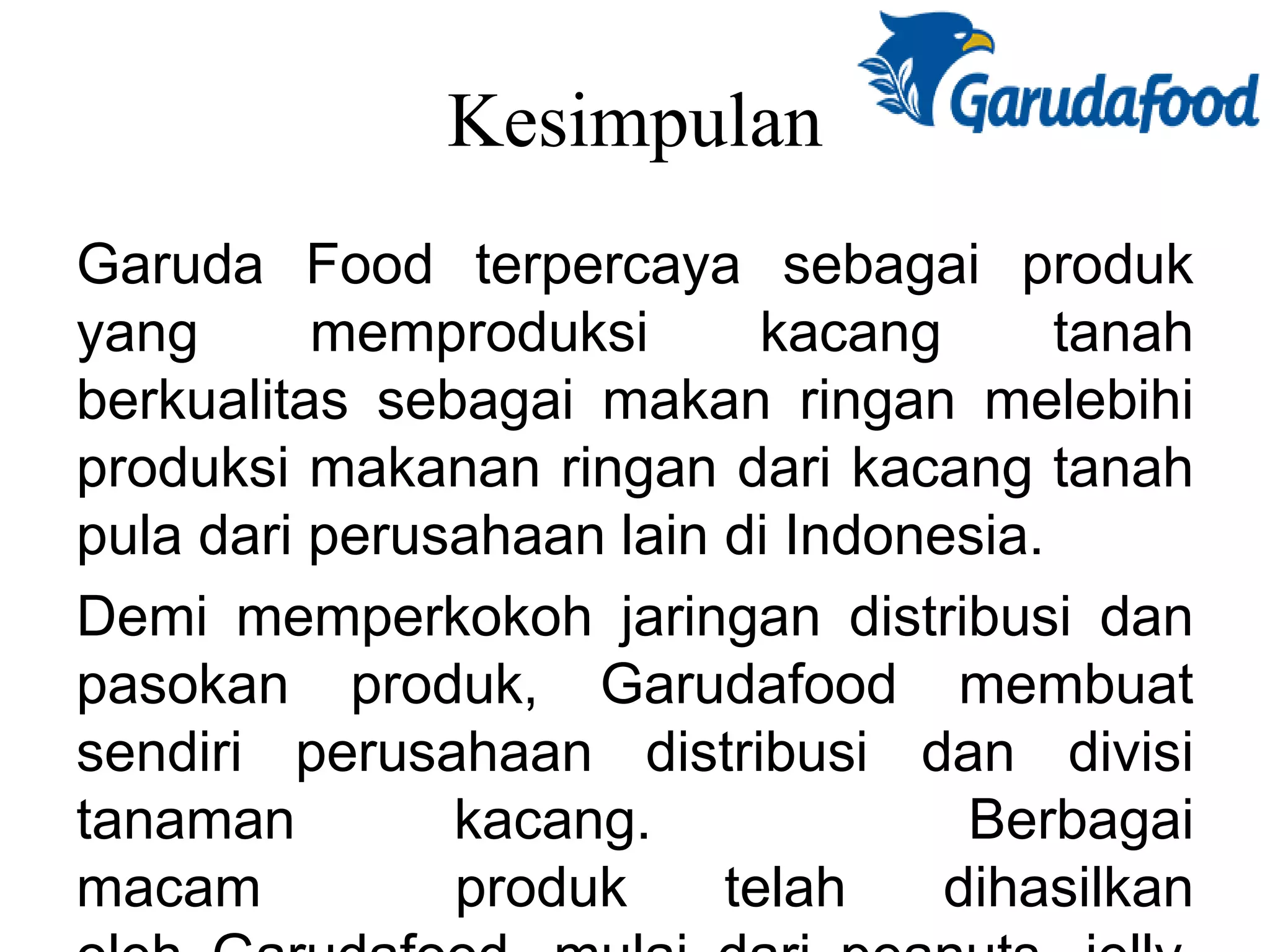 Profil garuda food group | PPTX