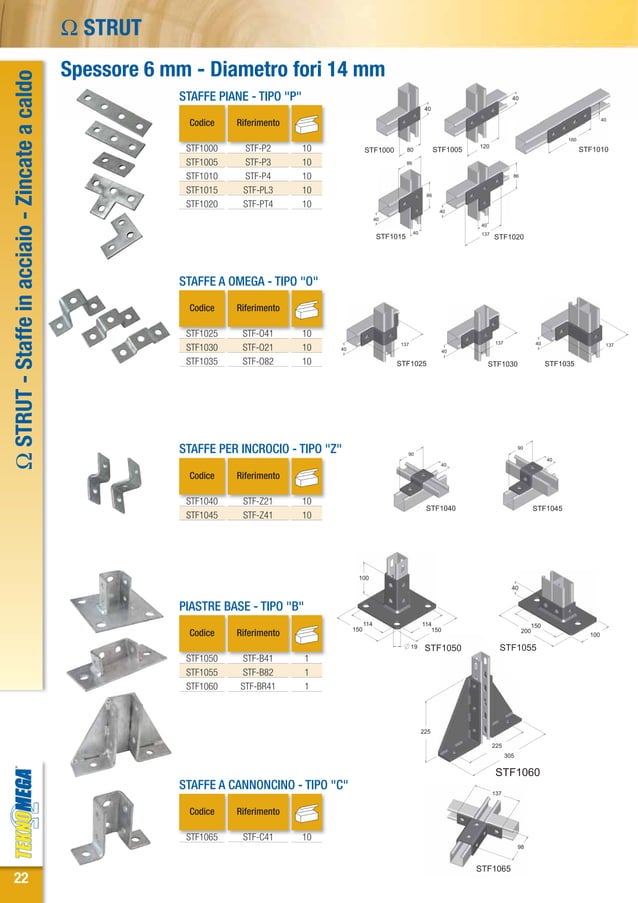 Profili di Fissaggio e Mensole STRUT | PDF