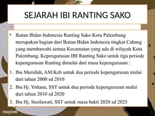PROFIL IBI RANTING SAKO tahun 2020 di kota palembang | PPTX