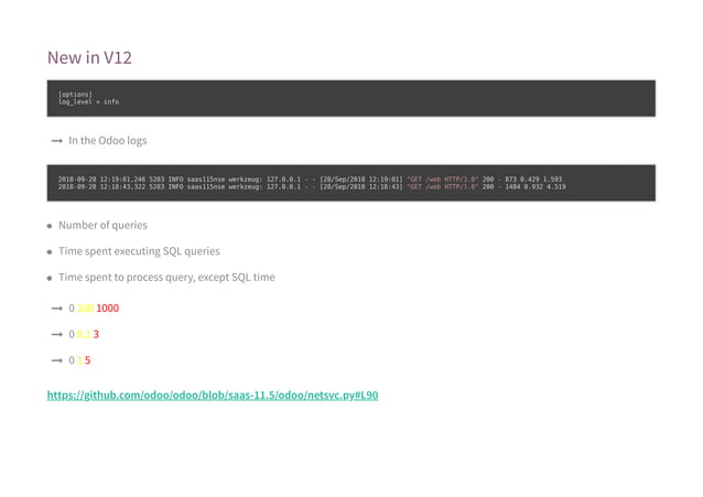 Odoo Experience 2018 - Code Profiling in Odoo | PPT