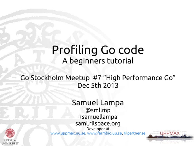 Profiling go code a beginners tutorial | PPT